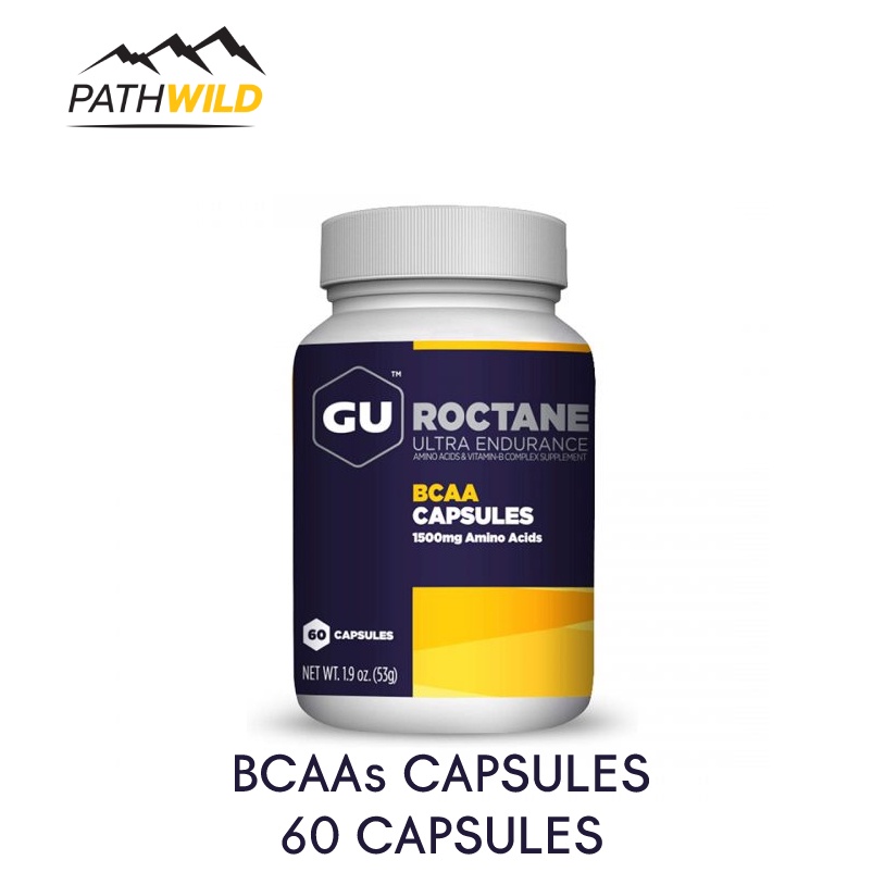 GU ROCTANE BCAA 60 CAPSULES ช่วยฟื้นฟูกล้ามเนื้อ สามารถปรับปรุง VO2max ช่วยให้ออกกำลังกายได้นาน ...