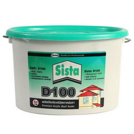 SISTA D100 2KG GRAY WATERPROOFING ACRYLIC อะคริลิกกันซึม SISTA D100 2KG ...