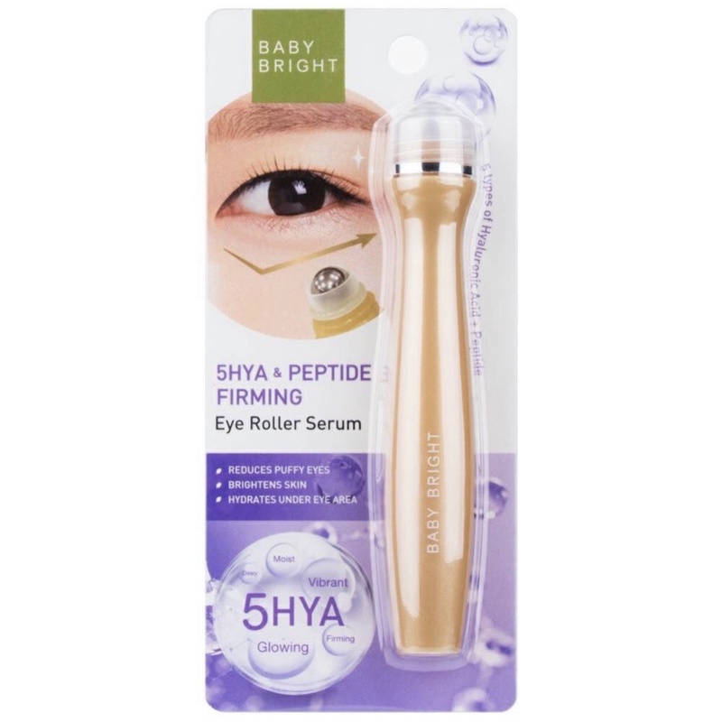 [แท้ 100%] Baby Bright eye roller เซรั่มลูกกลิ้งนวดบำรุงตา/ใบหน้า Eye/Face Roller Serum Vit C ...