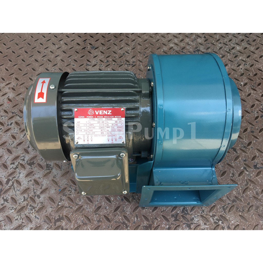 VENZ BLOWER โบลเวอร์ SC-194 MOTOR 1/2HP 4P 2สาย ใบพัด 9" ( สินค้ารับ ...