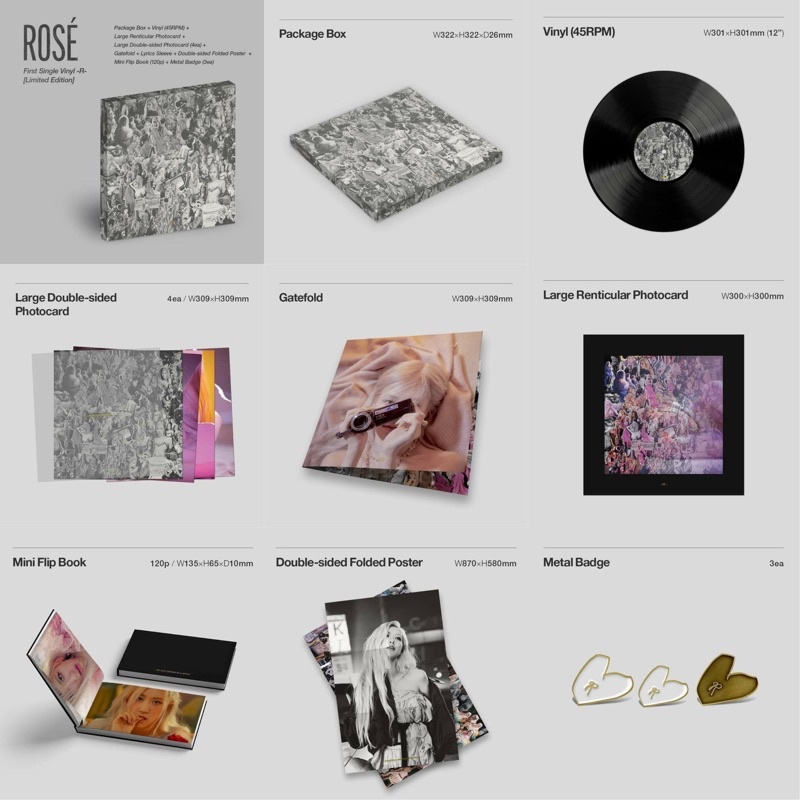 ROSÉ BLACKPINK First Single Album -R- (LP Limited Edition) / ระบุ ...