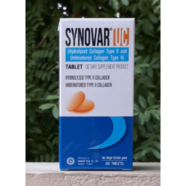 ซินโนวาร์ ยูซี (synovar UC) 60 เม็ด คอลลาเจนไทพ์ ทู นวัตกรรมลดอาการปวดเข่า | Shopee Thailand
