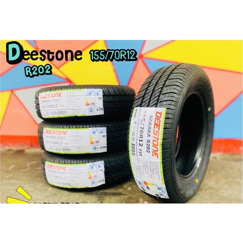 155/70R12 Deestone R202 (ราคา 4 เส้น) | Shopee Thailand