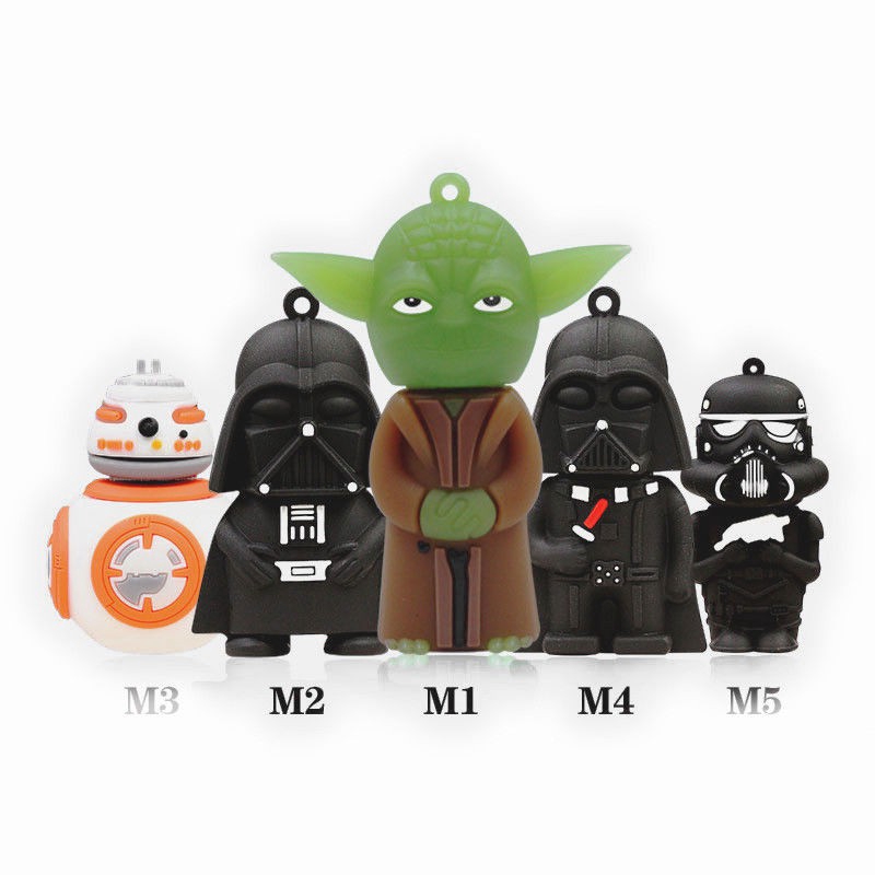 Cartoon Usb แฟลชไดร์ฟ Star Wars Usb แฟลชไดร์ฟ Gift Memory Stick Real ...