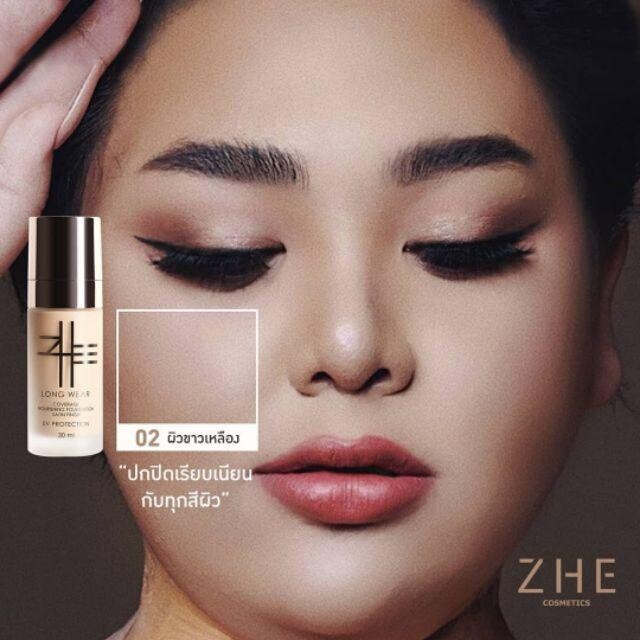 ZHE Liquid Foundation ชี รองพื้นชี รองพื้นเนื้อซาติน ขนาด 30 ml ...