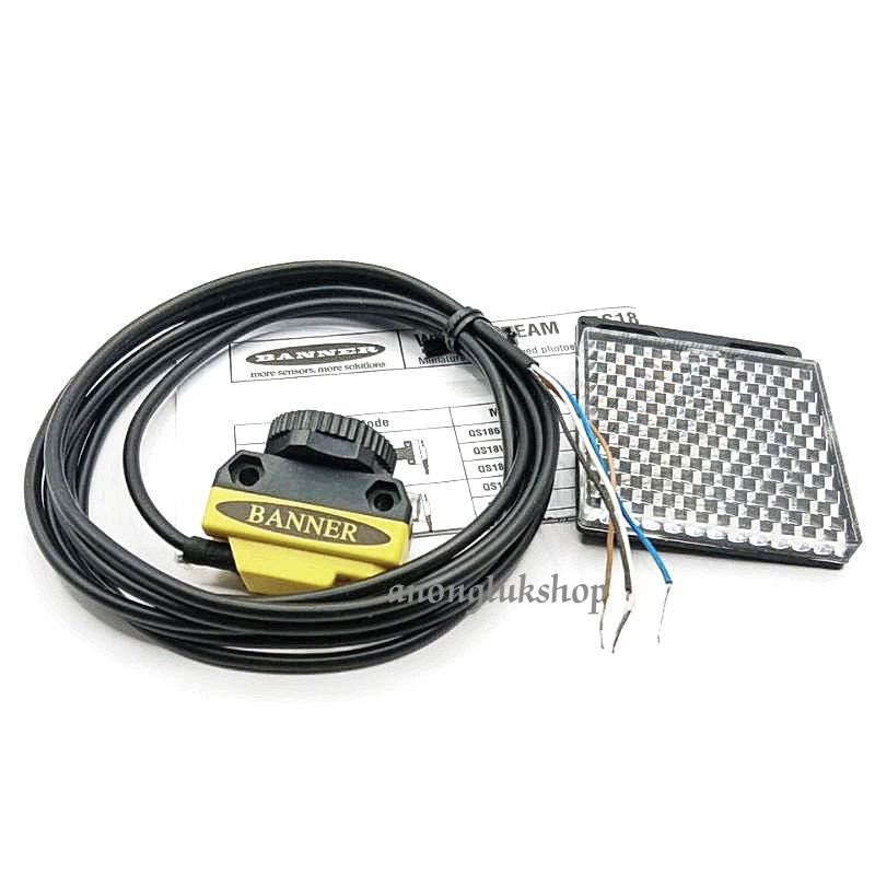 QS18V BANNER QS18VN6LP QS18VP6LP Photoelectric Sensor, Block Sensor, 3 ...