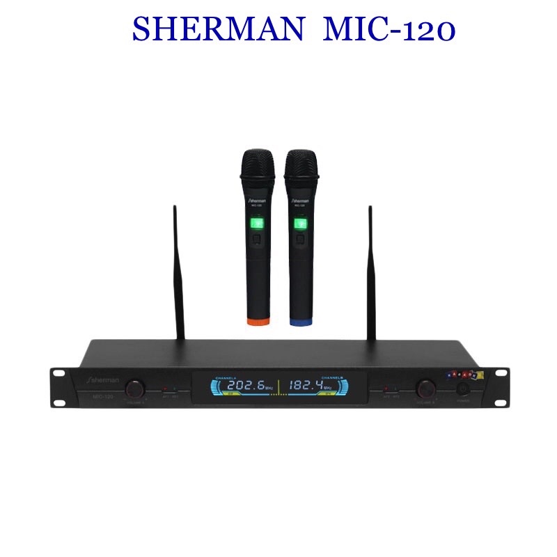 SHERMAN MIC120 Wireless microphone ไมค์ลอยไร้สาย เสียงดี สำหรับพูดและ ...