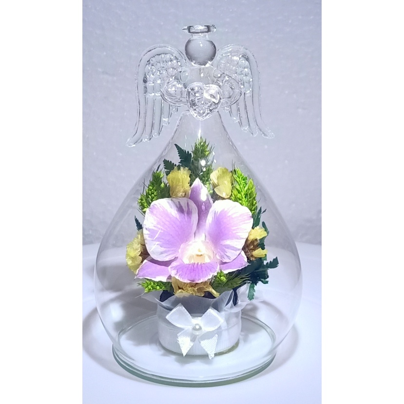 ดอกไม้อบแห้งในแก้ว Dried Flower in Glass OaS Model แก้วตุ๊กตา | Shopee ...