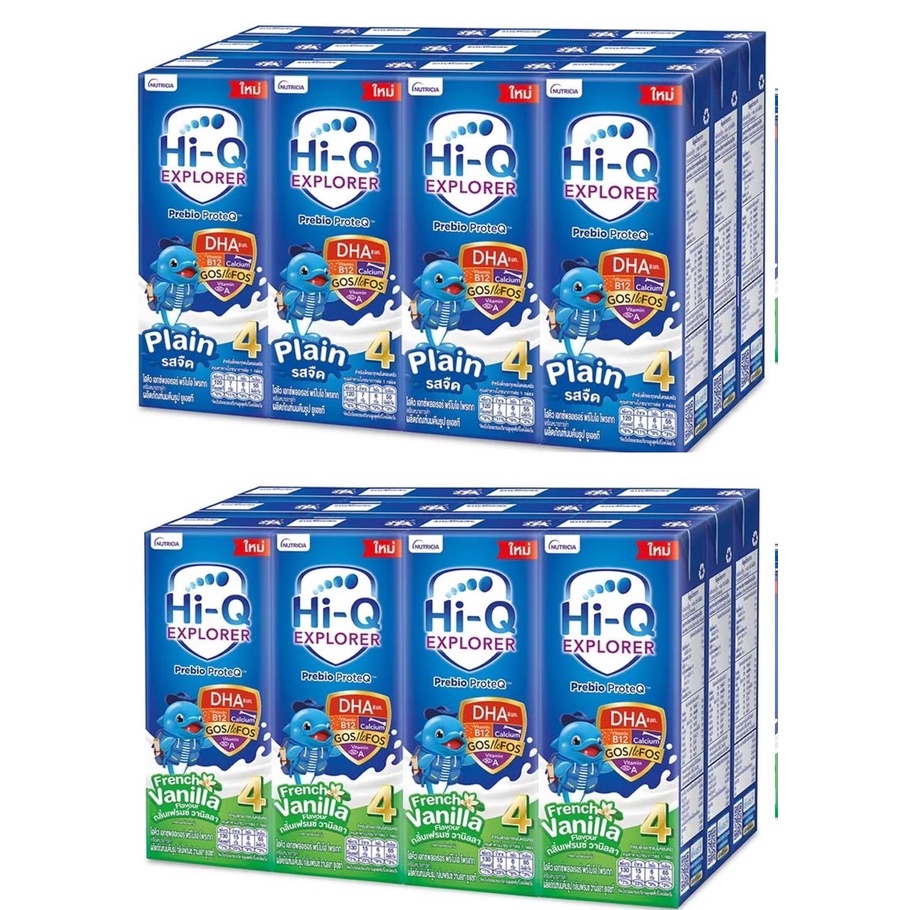 (แพ็ค 12) Hi-Q 4 Explorer Prebio-Proteq UHT Milk ไฮ-คิว 4 เอ็กซ์พลอเรอร์ นมยูเอชที สูตร 4 180 ...