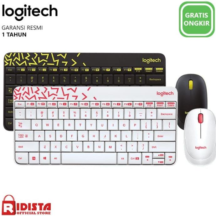 คีย์บอร์ดไร้สาย Logitech Combo พร้อมเมาส์ Mk240 สีดํา-L056 | Shopee Thailand