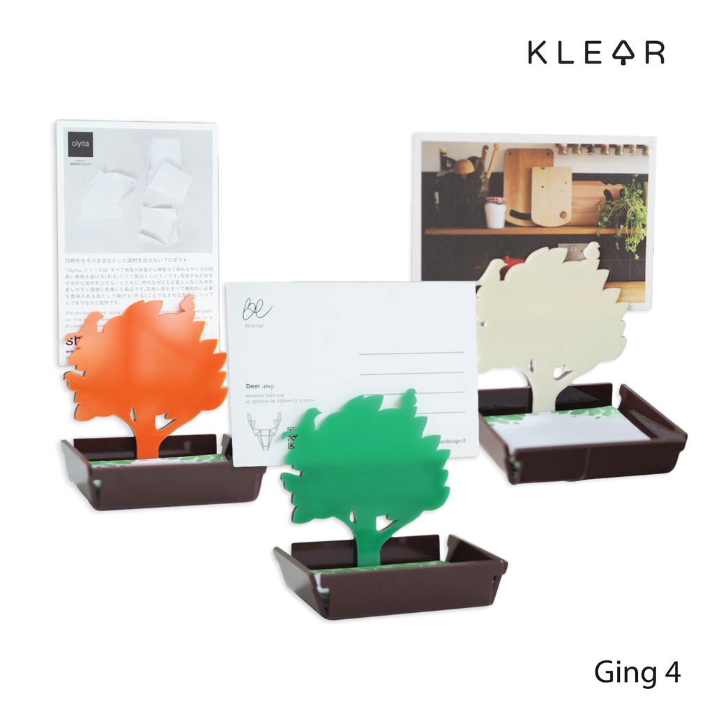 KlearObject Ging4 memo holder กล่องใส่กระดาษโน๊ต กล่องใส่นามบัตร วางรูปภาพเก็บโปสการ์ด ของใช้บน ...