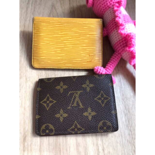 Lv epi card holder กระเป๋าหลุยส์ ใส่บัตร แท้มือสอง | Shopee Thailand