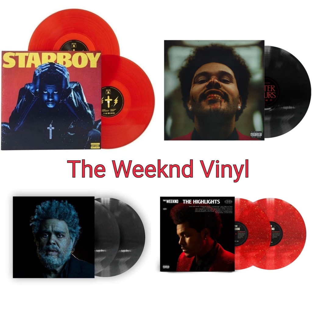 🔥ซีล พร้อมส่ง! แผ่นเสียง The Weeknd - Starboy RED, After Hours, Dawn FM ...
