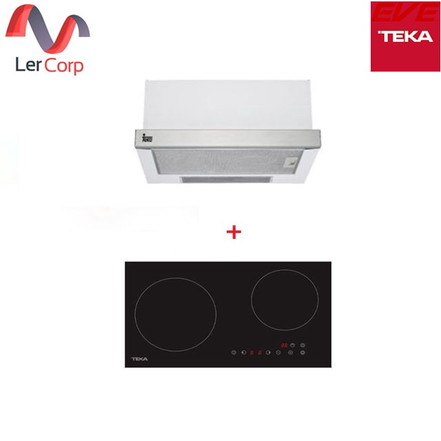 (TEKA) เครื่องดูดควัน รุ่น EL 60 +เตาฝังกระจกเซรามิก 2 หัว รุ่น VE2 ...