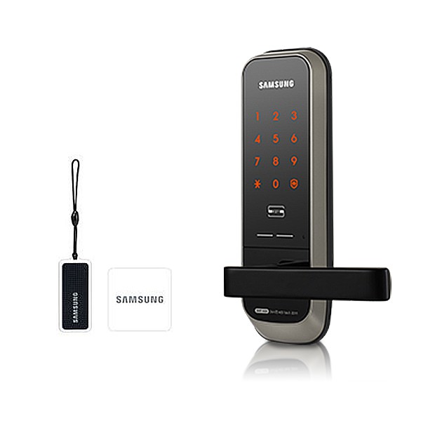 Samsung Ezon Smart Digital Door lock SHP-H20 keyless Black with Sticky and Touch key - Direct ...