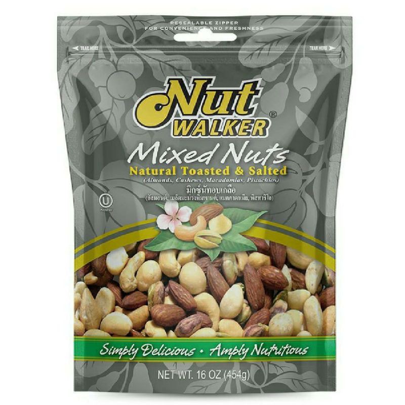 นัทวอล์คเกอร์ (MIXED NUTS..454กรัม).((ใหม่!!!หมดอายุ : 16/01/2022))) | Shopee Thailand