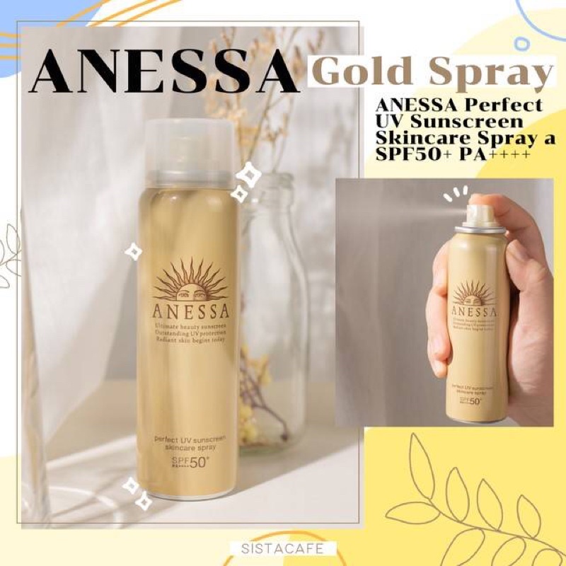 Anessa Perfect UV Sunscreen Skincare Spray N SPF50+/PA++++ 60g | Shopee ...