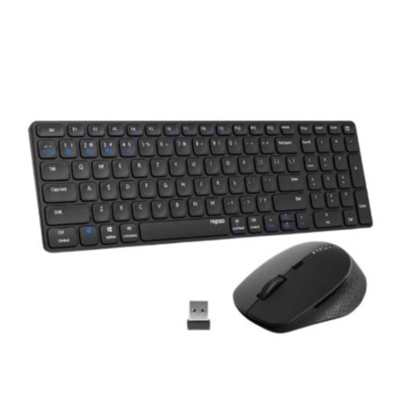 (9350M ) RAPOO ชุดคีย์บอร์ด+เมาส์ไร้สาย 9350M Multi-mode Wireless ...