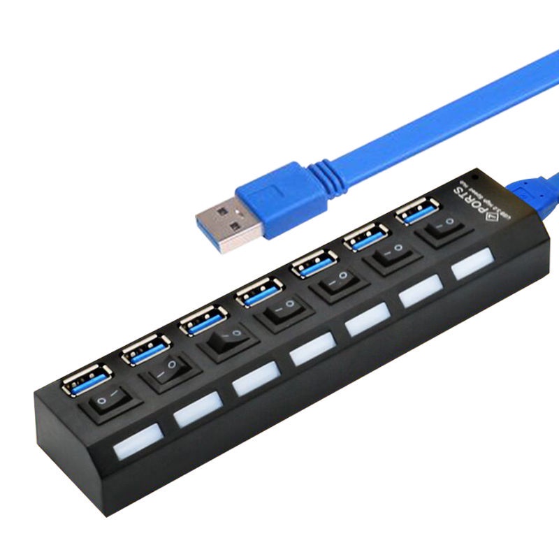 Usb Hub 3.0 Multi-ports USB 3.0 2.0 Hub 7ports Splitter USB Expander ...