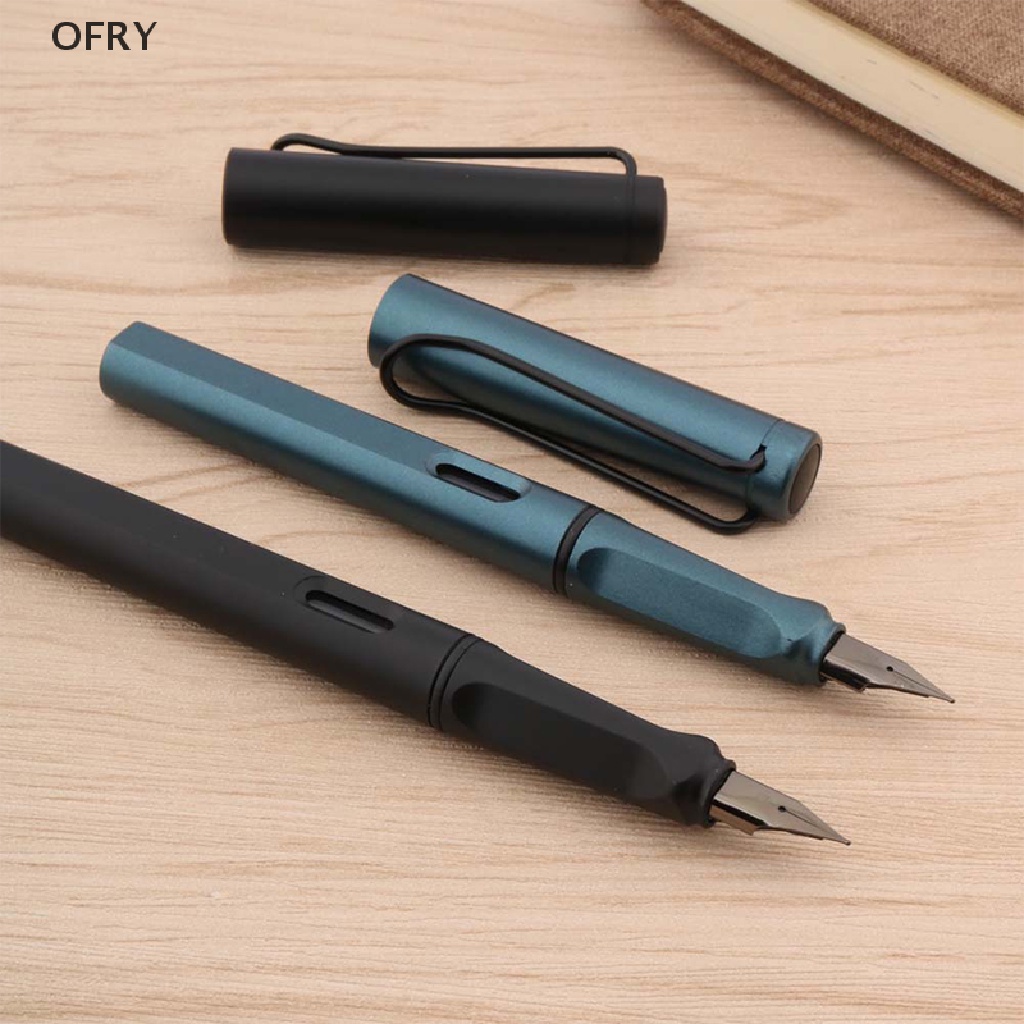 OF Dark Grey Fountain Pen Clip Plastic Ink Pens Stationery School ...