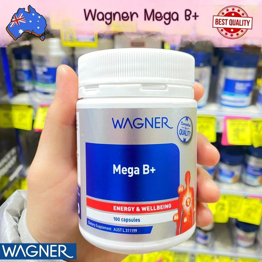 Wagner วิตามินบีรวม แร่ธาตุ ออสเตรเลีย Wagner Mega B+ 100 Capsules มี ...