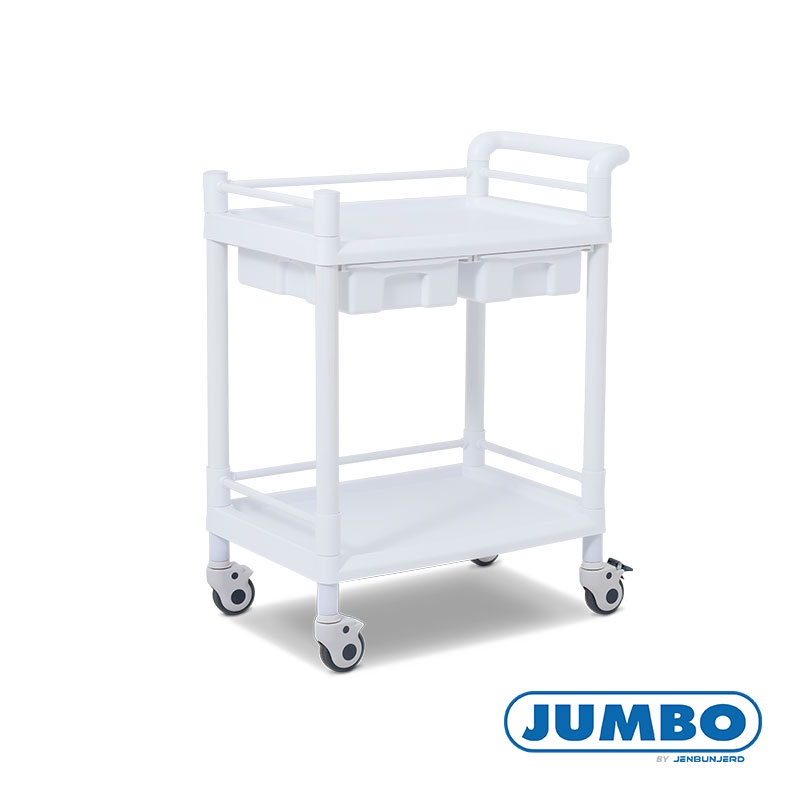 JenStore JUMBO รถเข็น ABS 2 ชั้น + 2 ลิ้นชัก MDC-2B | Shopee Thailand