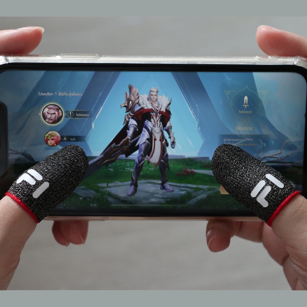 (รุ่นใหม่) ถุงมือเล่นเกมส์ กันลื่นและป้องกันเหงื่อ ไร้ตะเข็บใส่สบาย ...