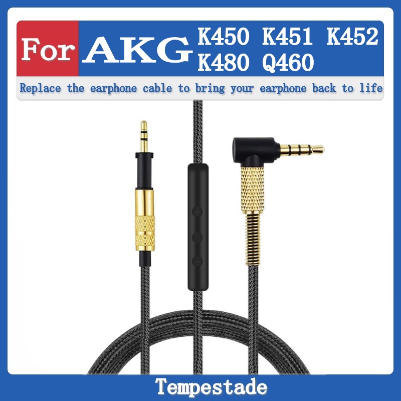 Tempestade สายเคเบิลหูฟัง แบบเปลี่ยน สําหรับ AKG K450 K451 K452 K480 Q460 | Shopee Thailand