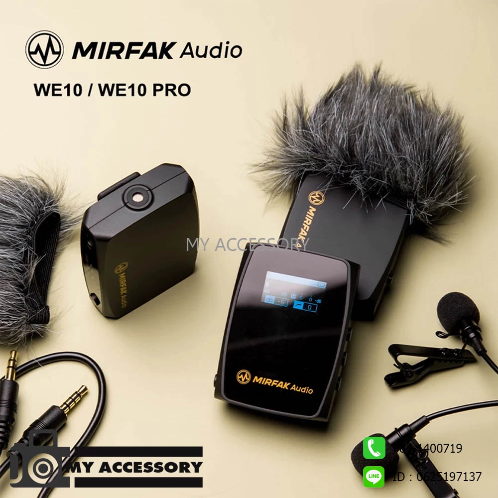 ไมค์ MOZA MIRFAK DUAL TRANSMITTER WIRELESS MICROPHONE SYSTEM WE10 PRO ...