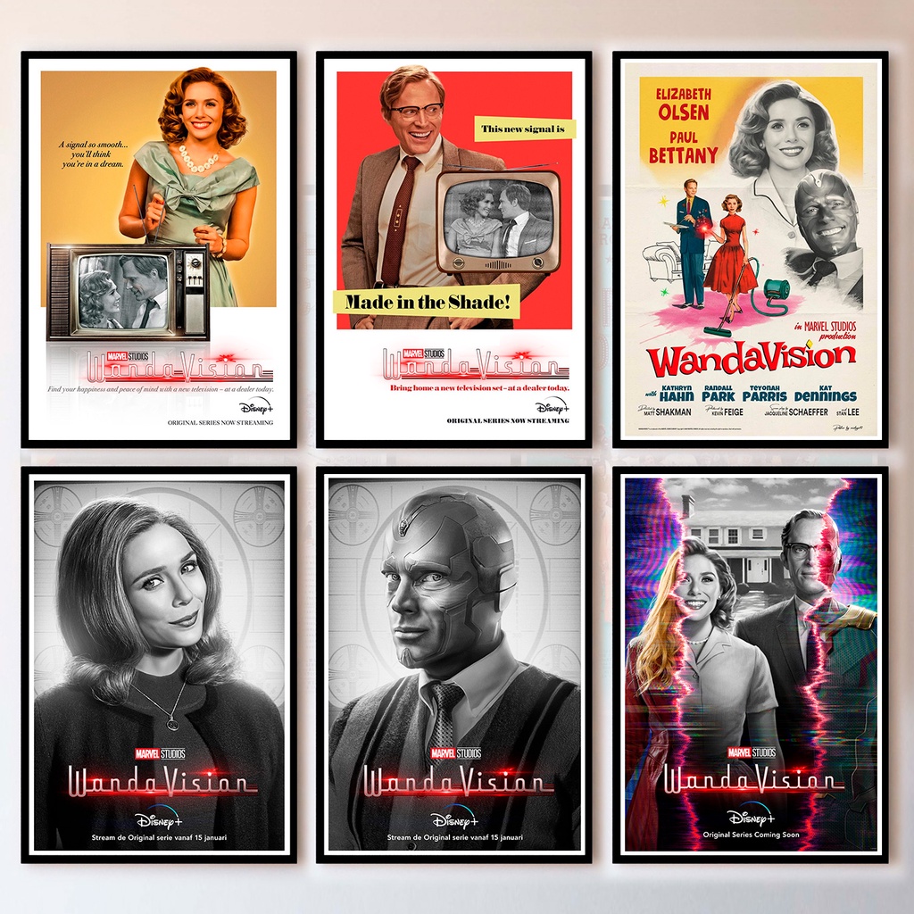 WandaVision Poster (TV Mini Series 2021) วันด้าวิสชั่น Marvel studios ...