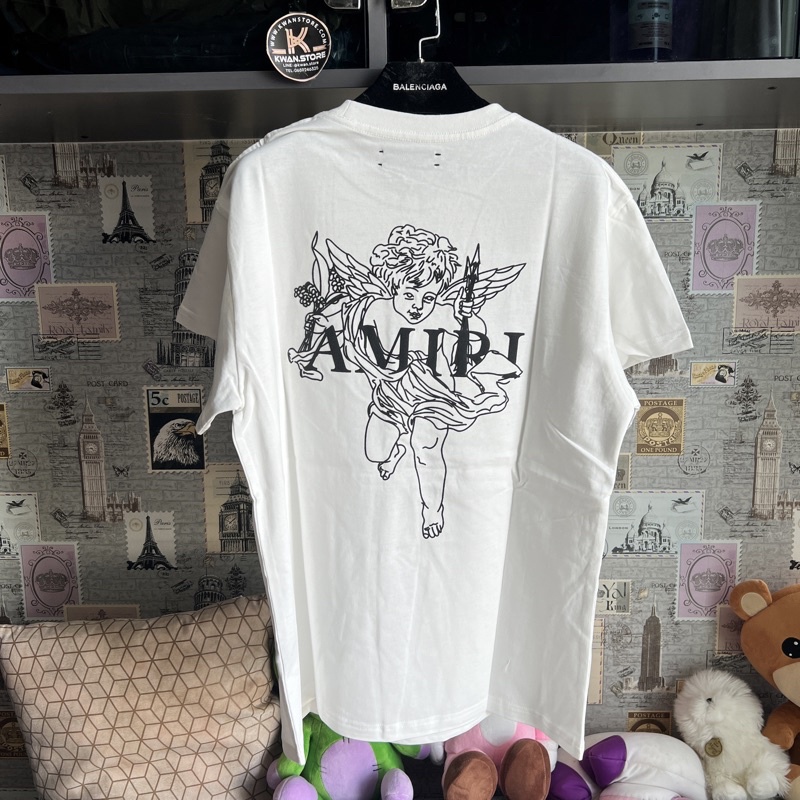 Amiri Cupid Tee Black (M อก 43”)(สินค้าพร้อมส่ง) 2022 เสื้อยืดแขนสั้น ...