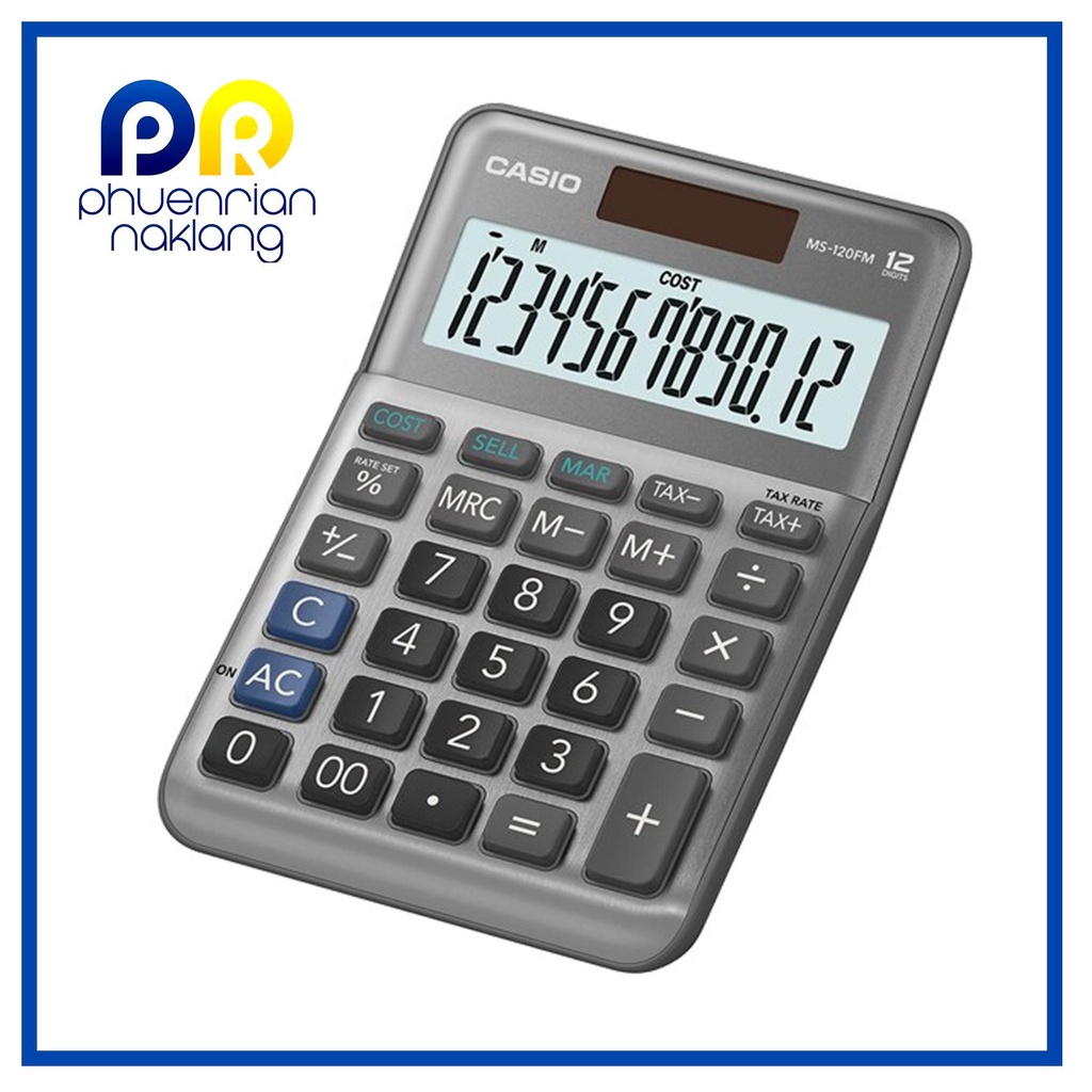 (ใช้โค้ด INCML11 ลด 50% สูงสุด 100) เครื่องคิดเลข รุ่น MS-120FM 12 หลัก CASIO | Shopee Thailand