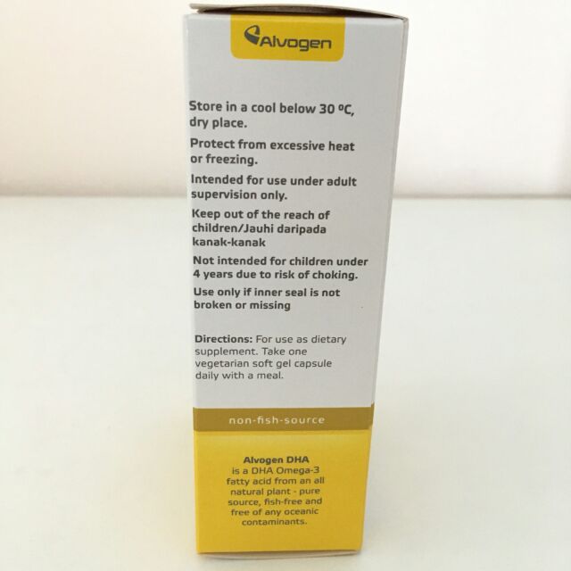 รอสินค้าประมาณ 10 วัน Exp (01/25) Alvogen DHA 200 mg 30 Capsules ( อัล ...