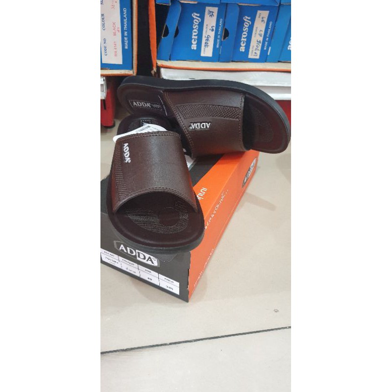 รองเท้าหนังผู้ชาย ADDA รุ่น 7Q13 แตะหนังรุ่นขายดีเบอร์ 1 | Shopee Thailand