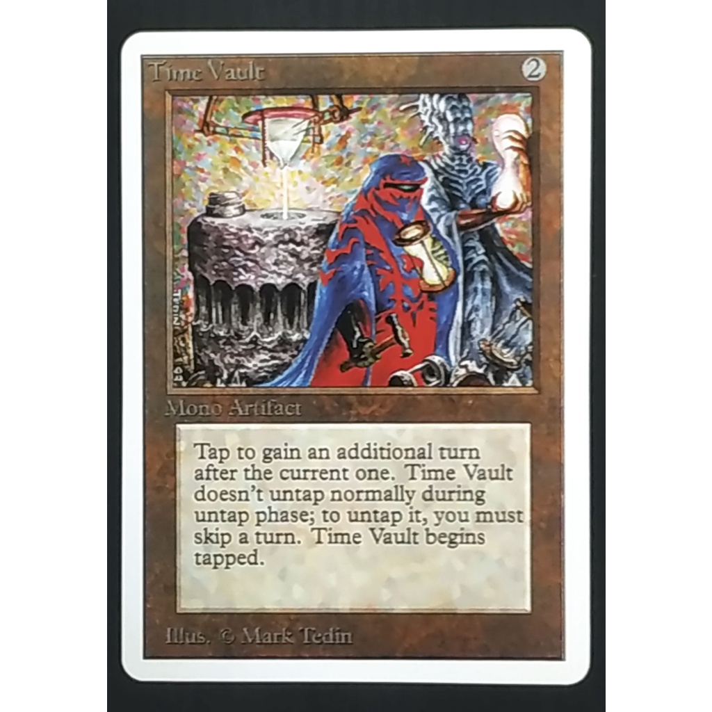 MTG Card Blue Core - White Frame Card - Mono Artifact - Time Vault ...