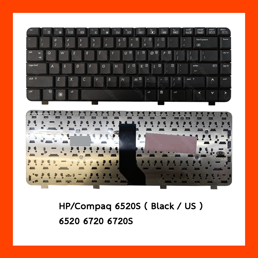 Keyboard HP/Compaq 6520S Black US แป้นพิมพ์ ภาษาอังกฤษ ฟรีสติกเกอร์ไทย ...