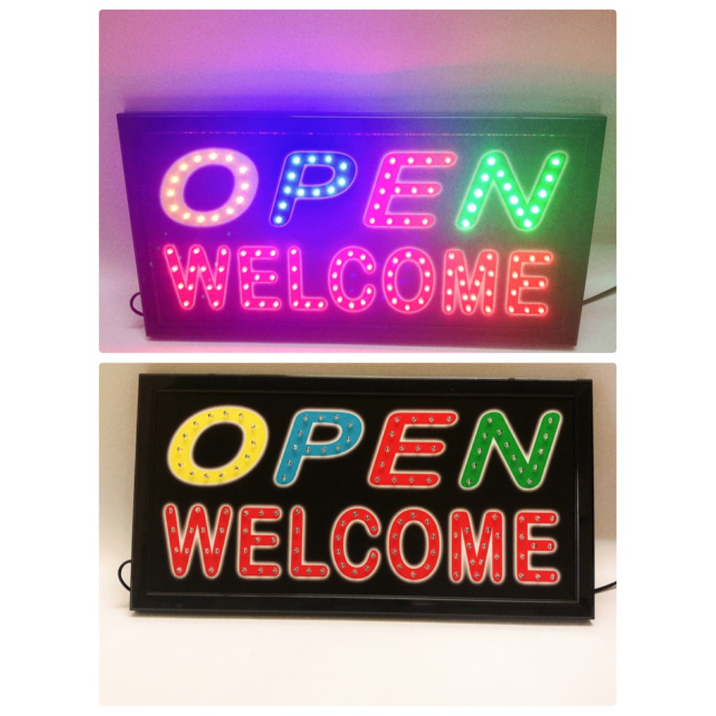 ป้ายไฟLED LED SIGN ข้อความ อักษร ตกแต่งหน้าร้าน | Shopee Thailand