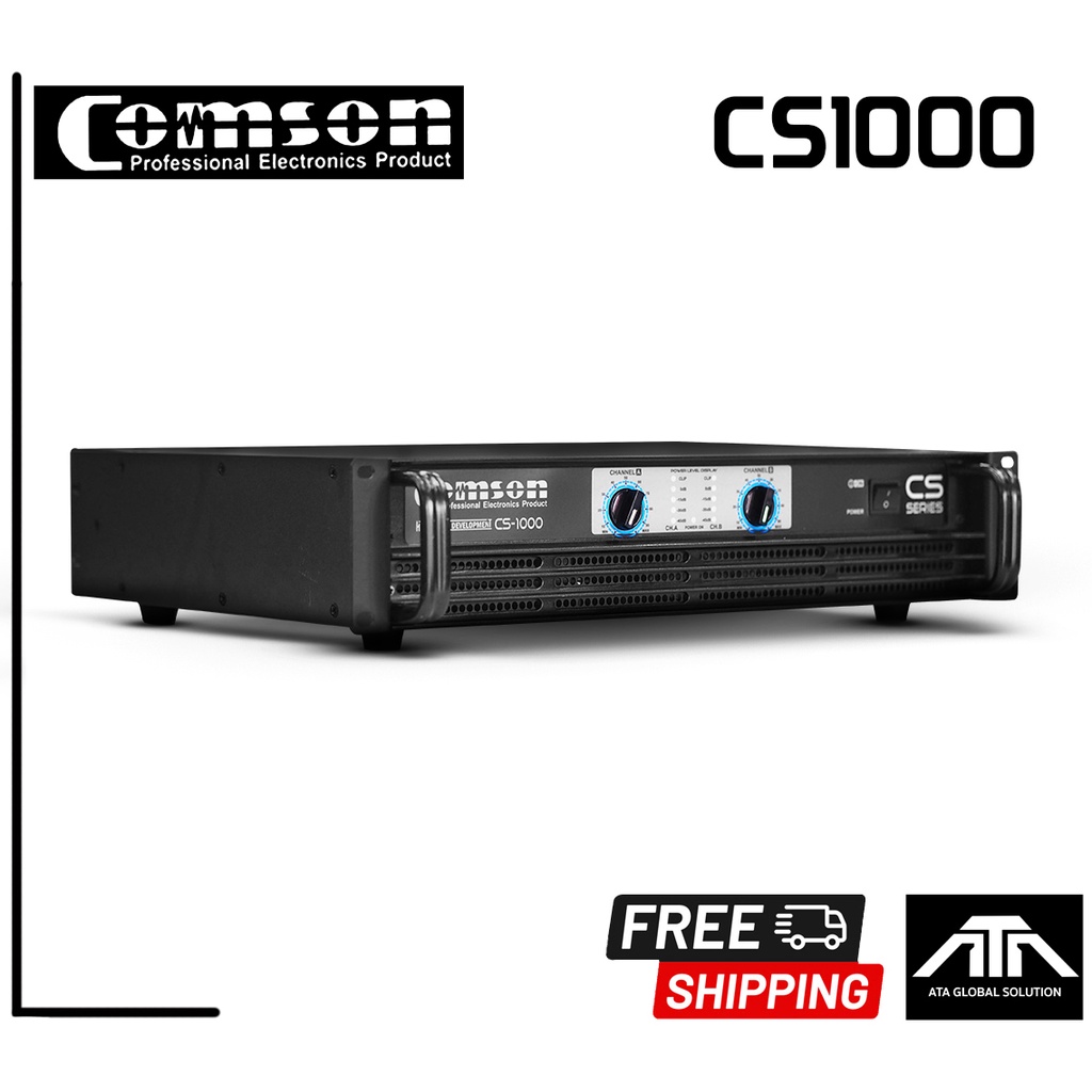 COMSON CS-1000 POWER AMP เพาเวอร์แอมป์ แบบหม้อแปลง รุ่นใหม่ มีครอสโอเวอร์ในตัว CS1000 กำลังวัตต์ ...
