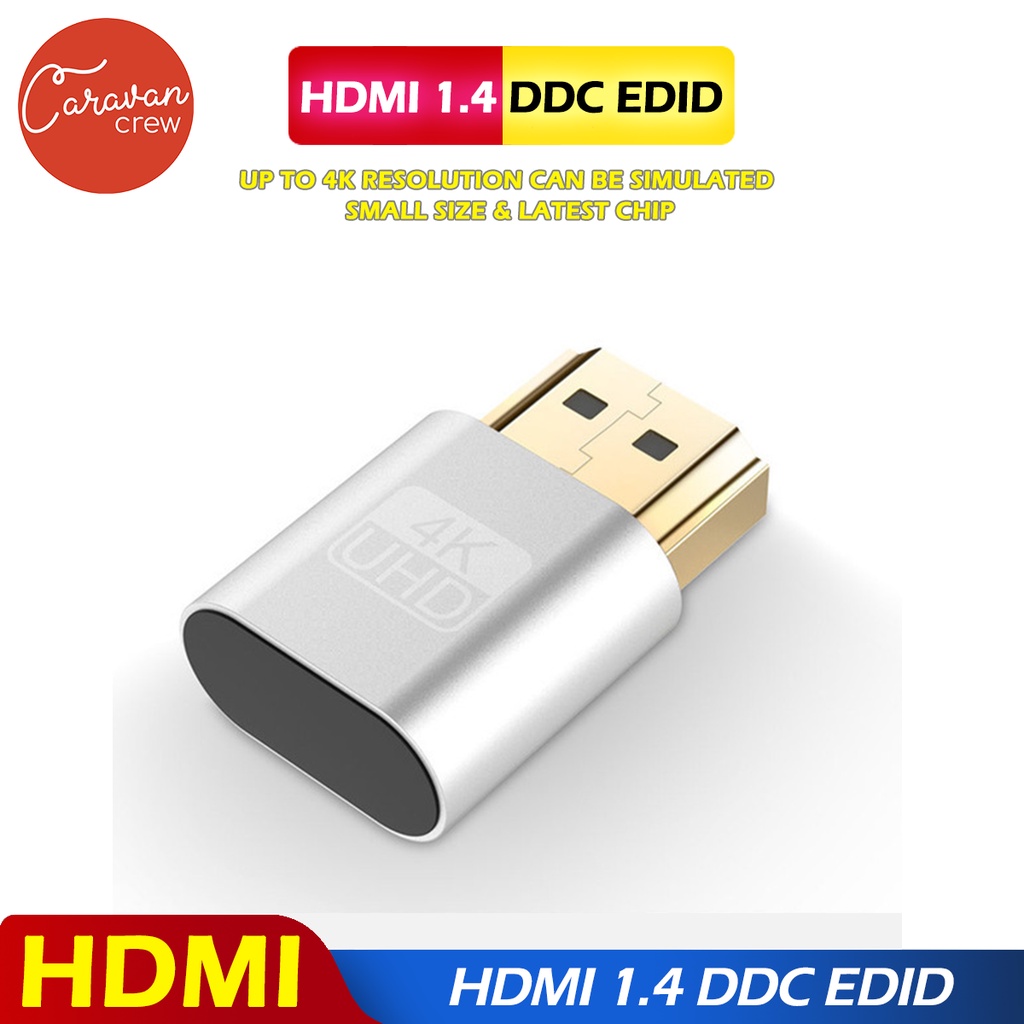 Caravan Crew OEM Virtual Display 4K DDC EDID Dummy Plug EDID Display ...