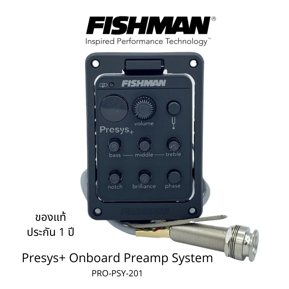 ปิ๊กอัพ Fishman Presys+ Onboard Preamp with digital tuner | Shopee Thailand
