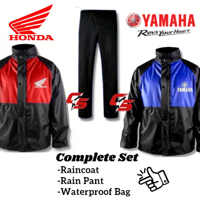 Honda & YAMAHA RAINCOAT SINGLE LAYER BAJU HUJAN | Shopee Thailand