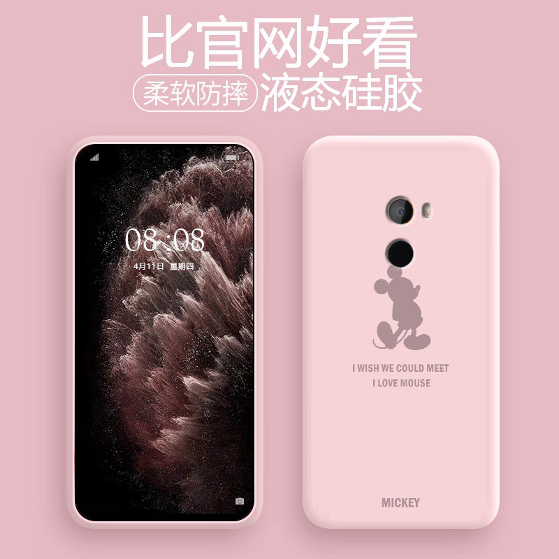 Silhouette มิกกี้ Xiaomi mix2s กรณีโทรศัพท์มือถือหญิง mix3 ซิลิโคนเหลว mix2 การ์ตูนรวมทุกอย่าง ...