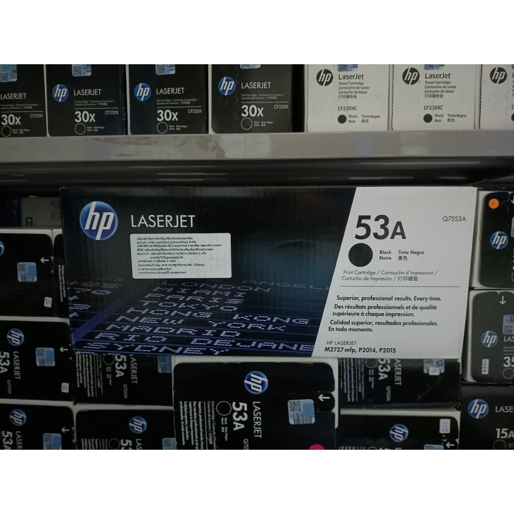 HP 53A Q7553A Black ตลับหมึกโทนเนอร์ สีดำ ของแท้ | Shopee Thailand