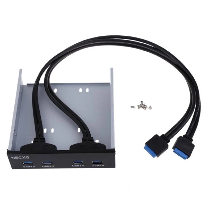5.25 inch 2x19-pin USB 3.0 Front Panel Floppy Disk Bay 4 Ports | Shopee ...