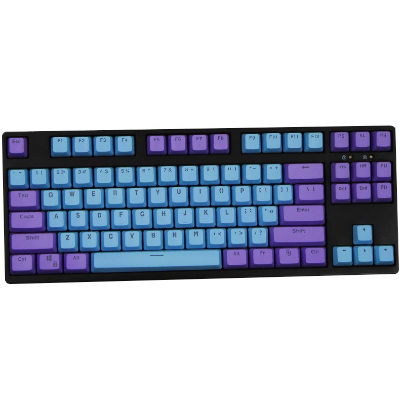 GPlanet เซ็ตปุ่มคีย์แคป 104 คีย์ PBT Backlight Keycaps ไฟลอด สำหรับคีย์ ...