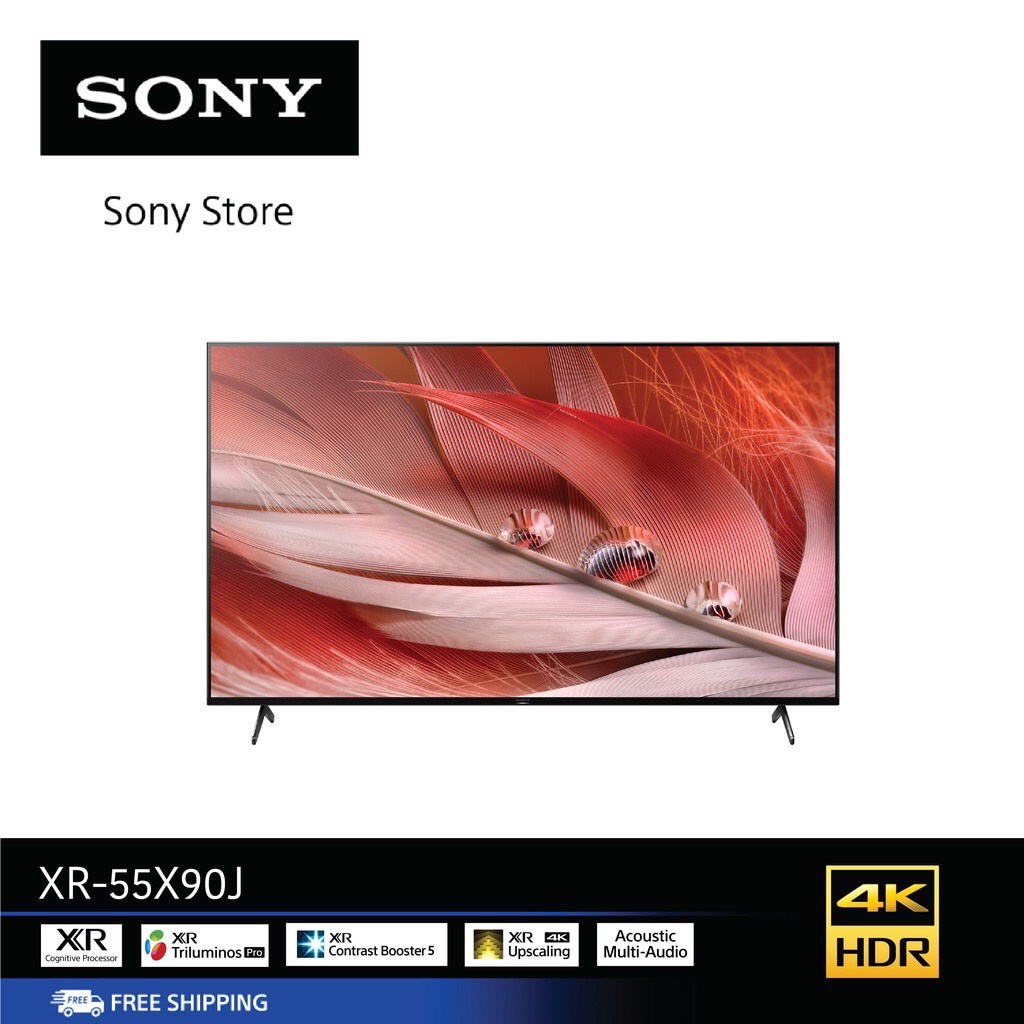 SONY XR-55X90J (55 นิ้ว) l 4K Ultra HD l High Dynamic Range (HDR) l สมาร์ททีวี (Google TV ...