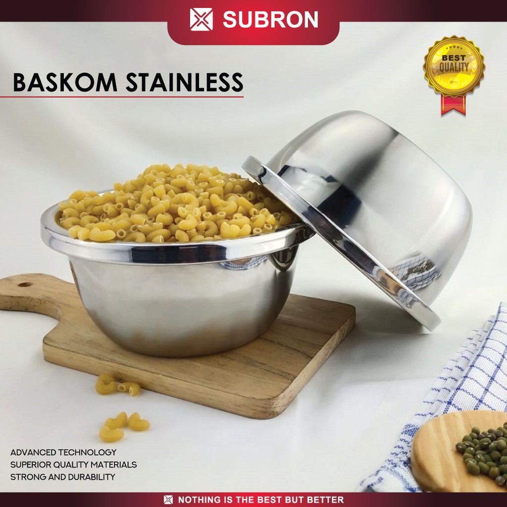 Subron Basin 26ซม. สูง 28ซม. หนา ภาชนะสแตนเลสมัลติฟังก์ชั่น | Shopee ...