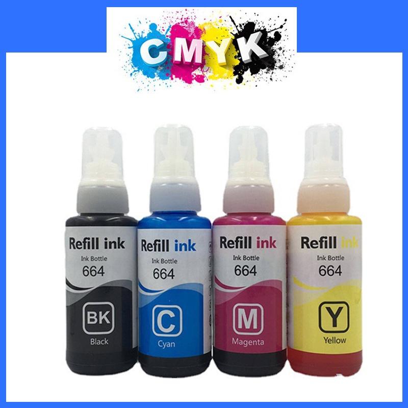 หมึกเติม Printer Epson 664 L100/L110/L101/L120/L200/L210/L201/L220/L300/L310/L350/L355/L360/L365 ...