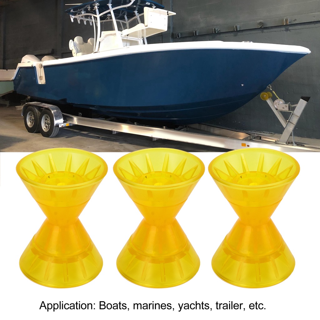 FS Moto Marine Bow Shape Roller 3 Parts Drag Reduction Yellow PVC ...