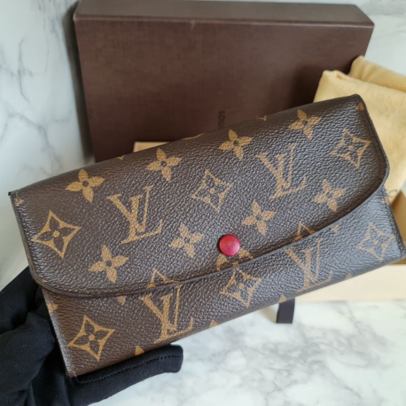 LV Emily wallet กระเป๋าสตางค์ หลุยส์ แท้ มือสอง | Shopee Thailand